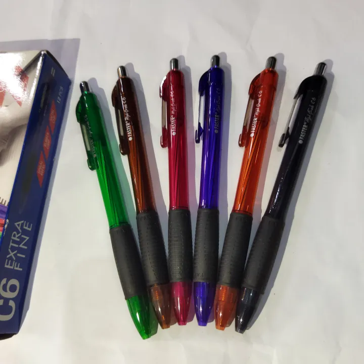 Pulpen Faster C6 1 box isi 12 | Lazada Indonesia