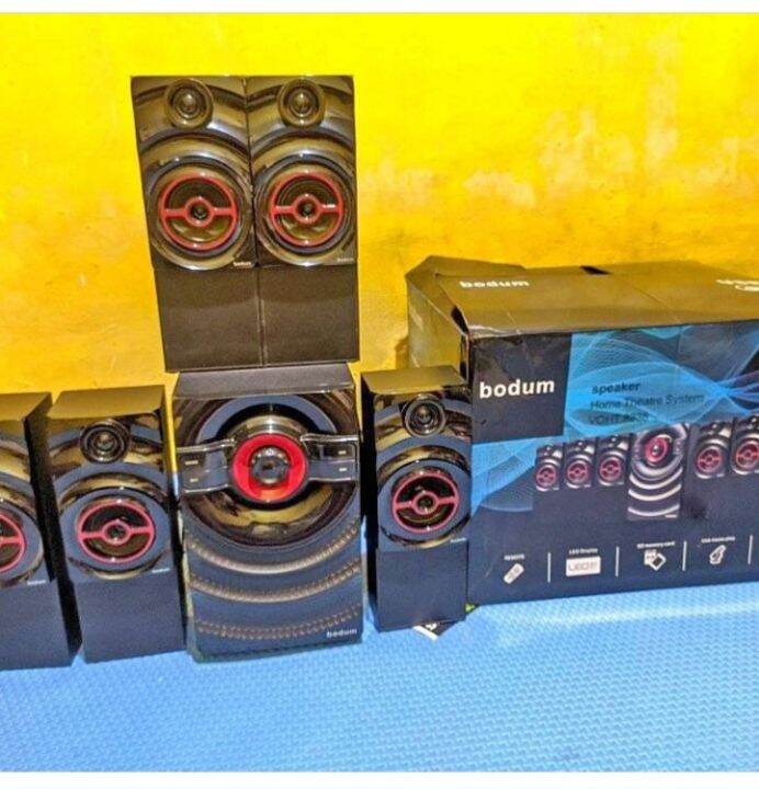 BODUM SPEAKER HOME THEATRE SYSTEM 5in1 | Lazada Indonesia