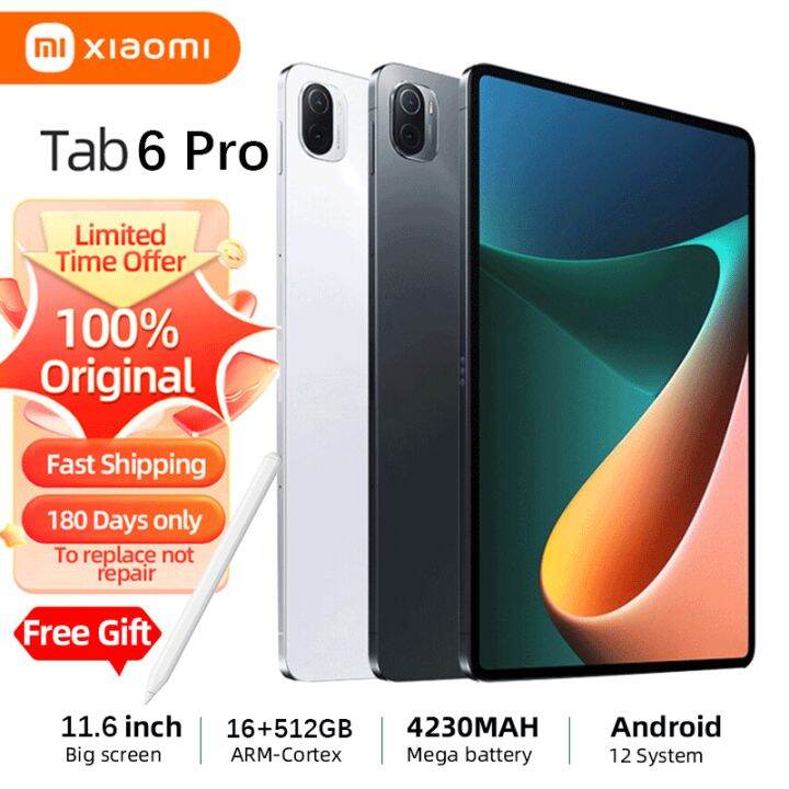 【In 1-year Warranty】Xiaomi Tab 6 Pro Lite Tablets Android 11inch 16GB ...