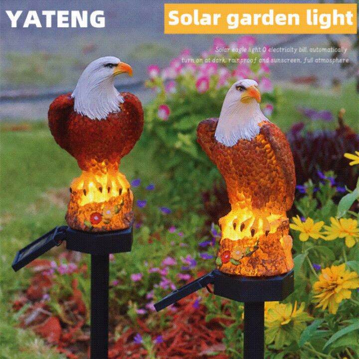 24H SHIP Original Animal Solar Powered Garden LED Lights Owl Animal ...