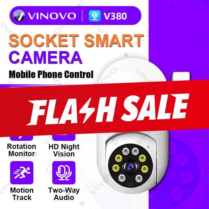V380 CCTV Camera 1080P Indoor Motion Detection 220V Socket type ...