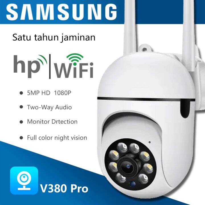 CCTV IP Camera WIFI cctv V380 Pro jarak jauh cctv mini sambung ke hp ...