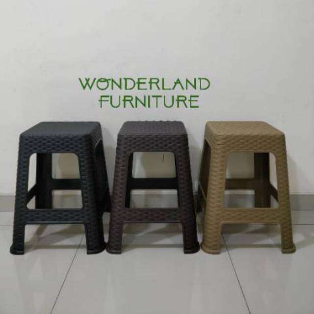 Kursi baso plastik motif rotan | Lazada Indonesia