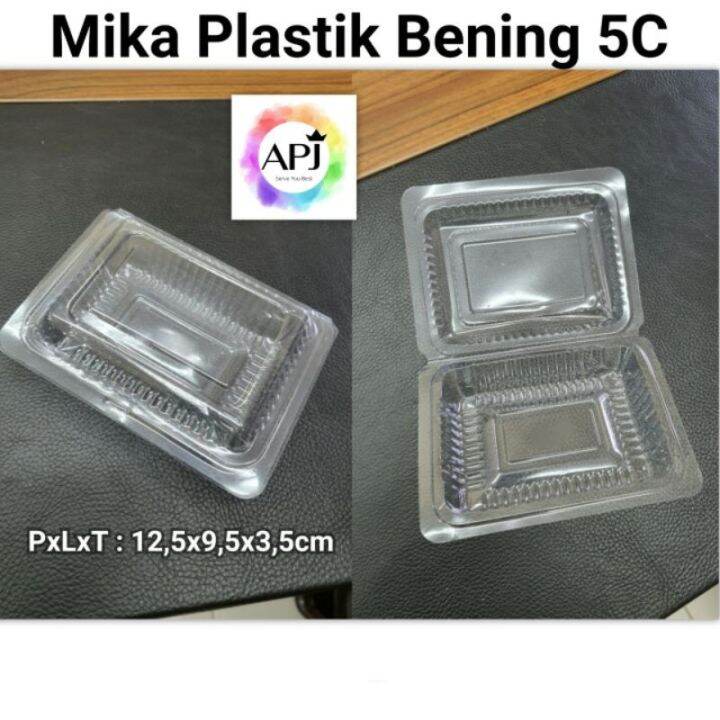 ISI 100PCS Mika Plastik Bening Ukuran 5C / Mika Kue Bening 5C / Mika ...