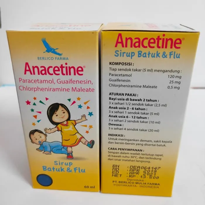 Anacetine Sirup 60 ml Obat Batuk dan Flu Anak | Lazada Indonesia