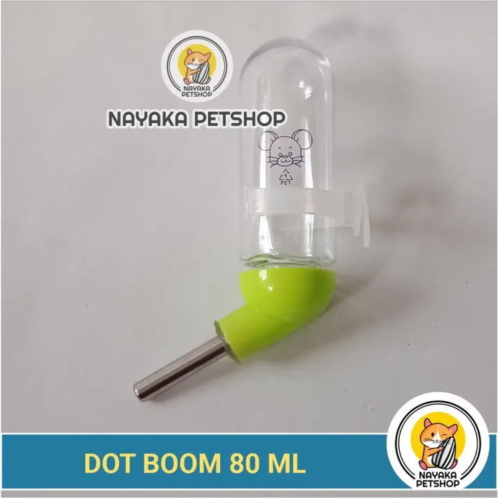 Boom 80 ml Tempat Minum Hamster Dot Botol Air Sugar Glider Tupai Gerbil ...