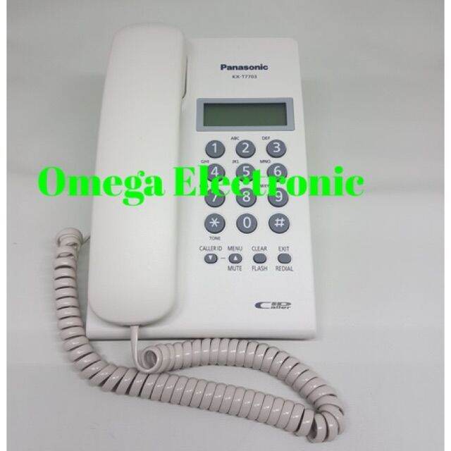 Panasonic KX-T7703 - Pesawat Telepon Rumah Kantor Single Line 7703 ...