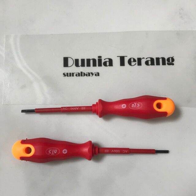 Obeng Elektrik ATS 3in - Obeng Listrik Karet Magnet 3 Minus Insulated ...