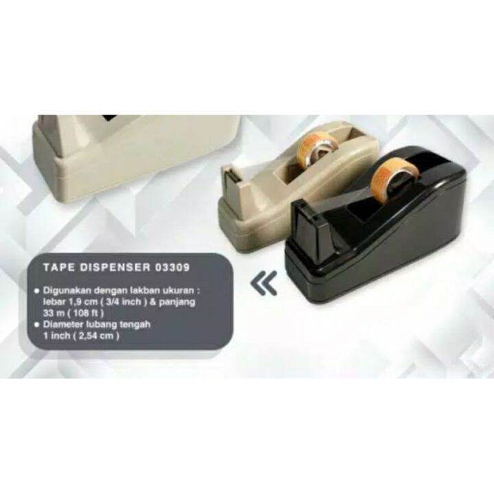 Tape dispenser PREMIUM/ dispenser isolasi Kw-Trio 3309, buat isolasi ...