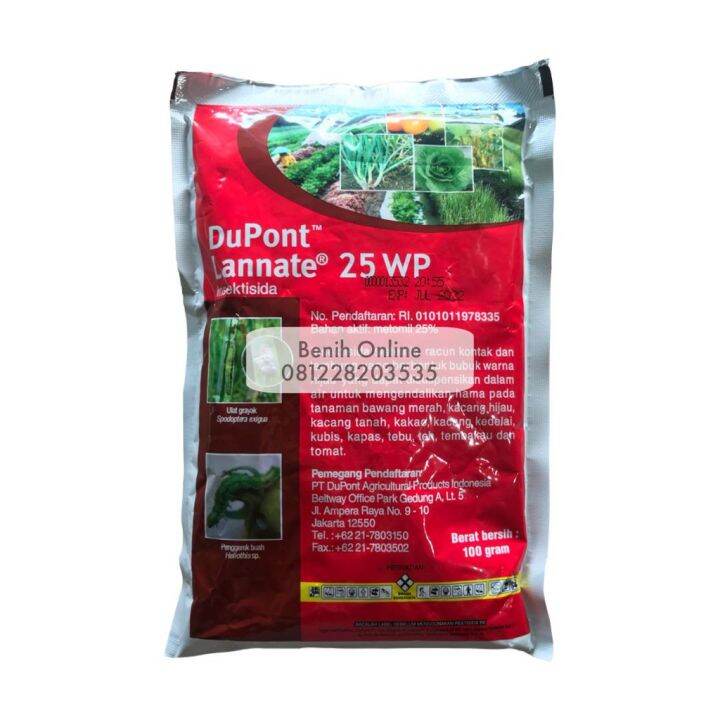 INSEKTISIDA - LANNATE 25 WP - 100 gr - metomil dupont corteva endure ...