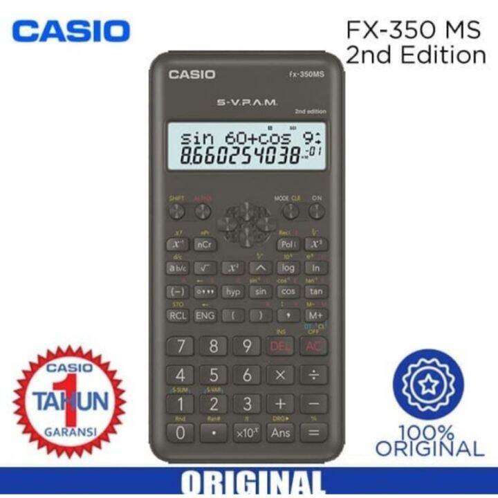 Casio FX-350ES PLUS ORIGINAL - Kalkulator Ilmiah / Scientific ...