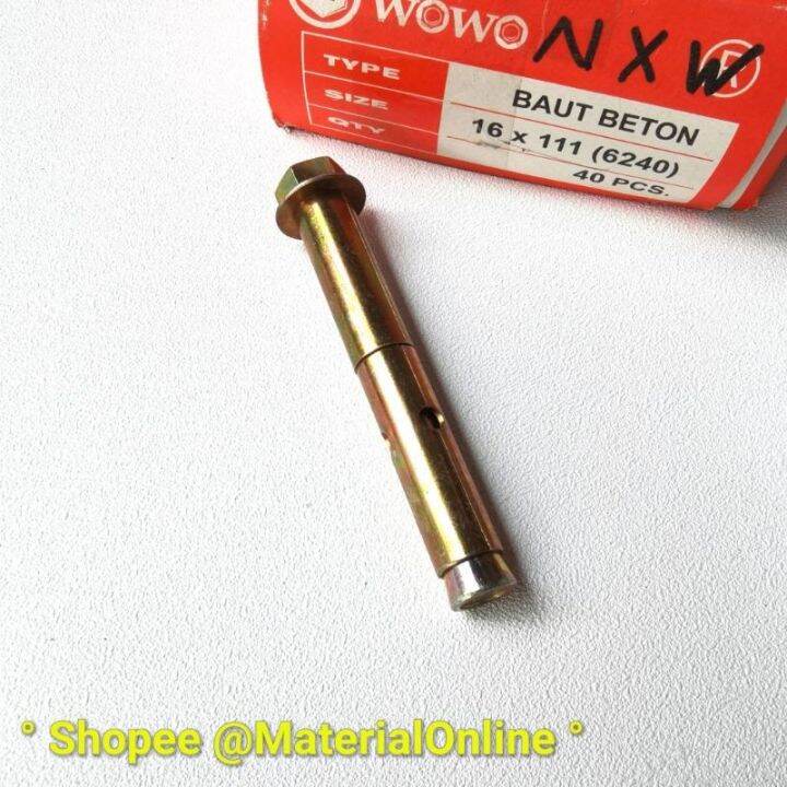 Baut Beton Tembok Dinabol Dinabold Dynabold Dynabolt 16mm 16x111 11 Cm ...