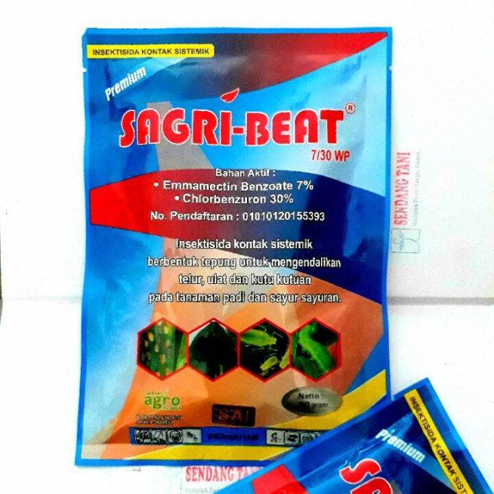 SAGRI BEAT 7/30 WP Insektisida Racun Ulat dan Kutu Sagribit Sagribeat ...