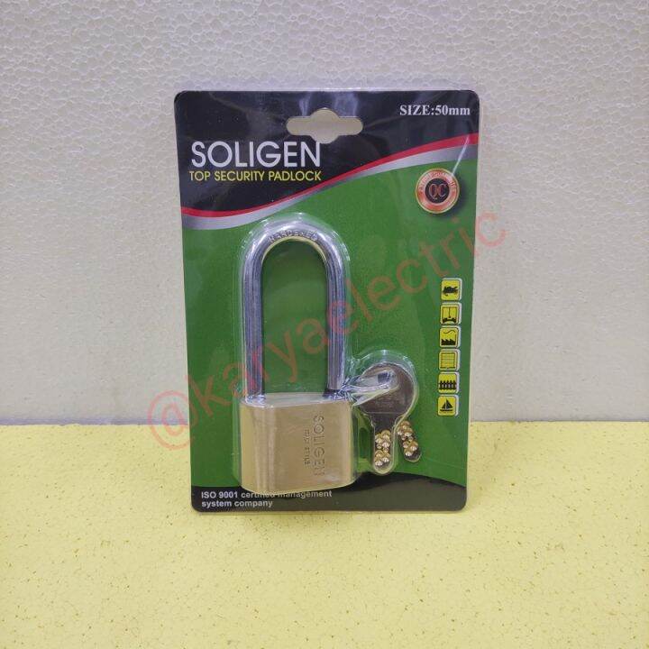 GEMBOK SOLIGEN 50MM 50 MM KUNINGAN PANJANG PER KUNCI KOMPUTER ORIGINAL ...