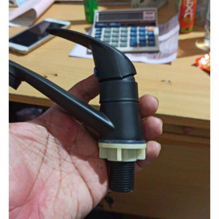 Kran wastafel hitam / Keran wastafel hitam / Kran wastafel | Lazada ...