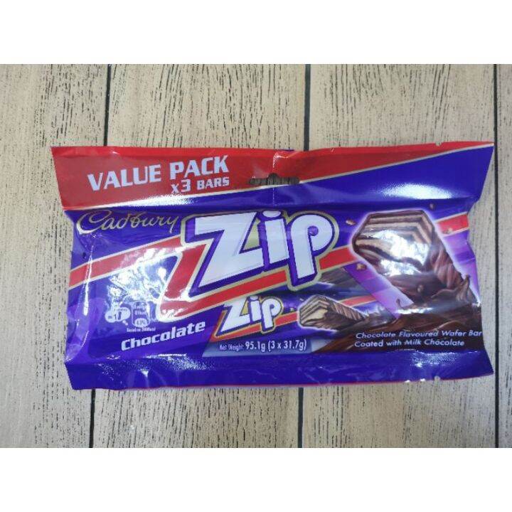 Cadbury zip chocolate Value pack x3 bars 95.1g | Lazada