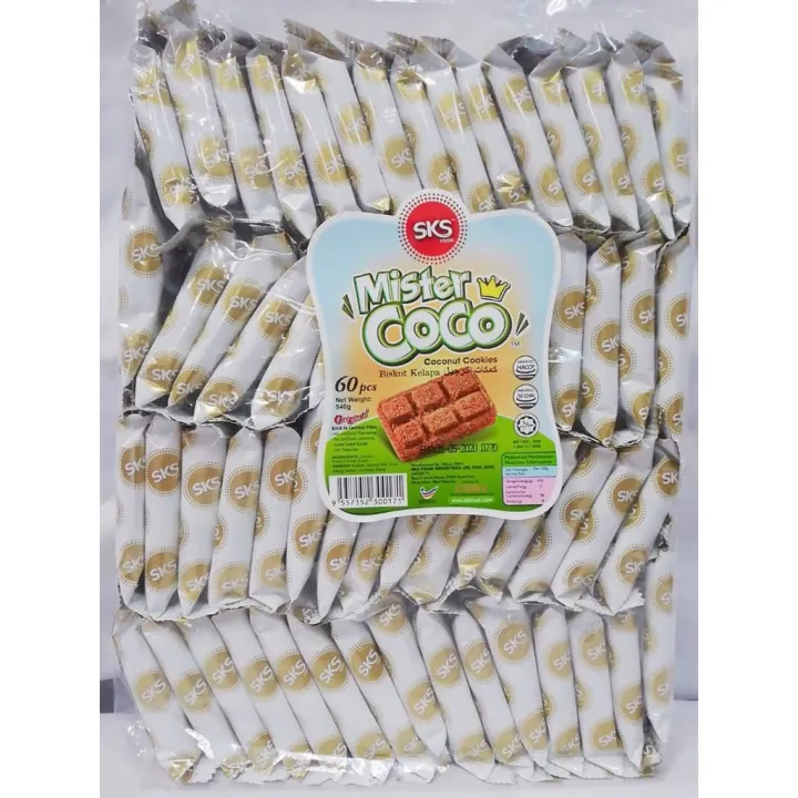 SKS 'MISTER COCO' COCONUT COOKIES/BISKUT KELAPA 540G(60PCS) | Lazada