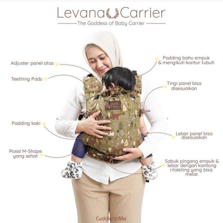 FREE sabun hugmi - Cuddle Me - LEVANA CARRIER - gendongan bayi | Lazada ...