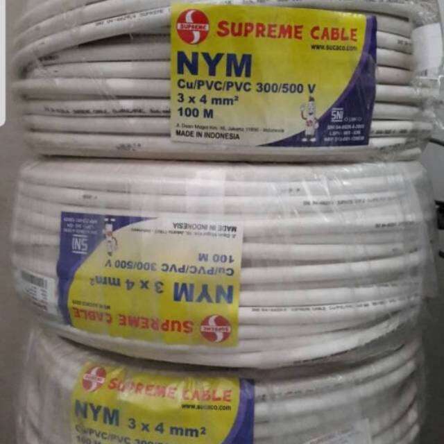Kabel NYM 3x4 supreme 1roll 100m | Lazada Indonesia