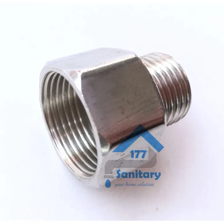 Soket Stainless 1-2 Ke 3-4 S01-Nepel Kran Sambungan 34 Ke 12 Stainles ...
