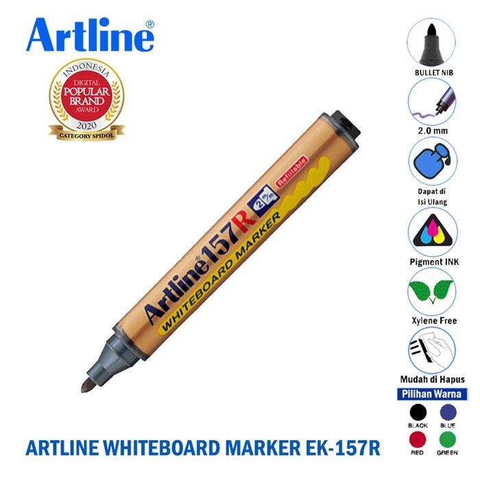 ARTLINE EK-157R SPIDOL WHITEBOARD MARKER 2.0MM | Lazada Indonesia