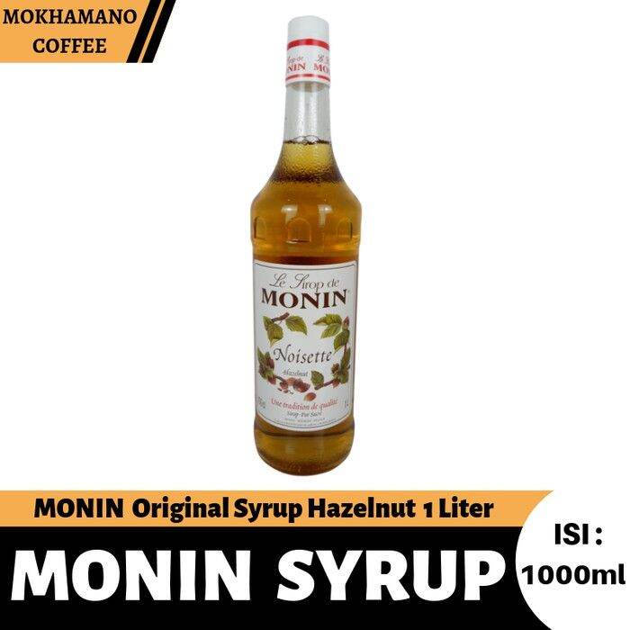 Monin Cafe Coffee Original Syrup Hazelnut 1000mL | Lazada Indonesia