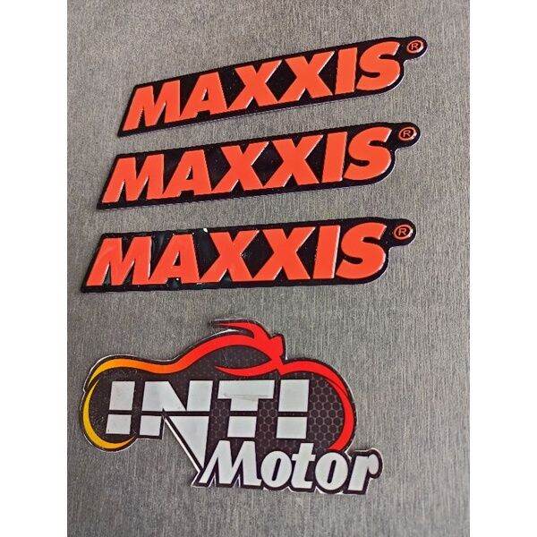 STICKER BAN MAXXIS ORIGINAL ASLI STIKER RESIN TIMBUL ORI LENTUR STICKER ...
