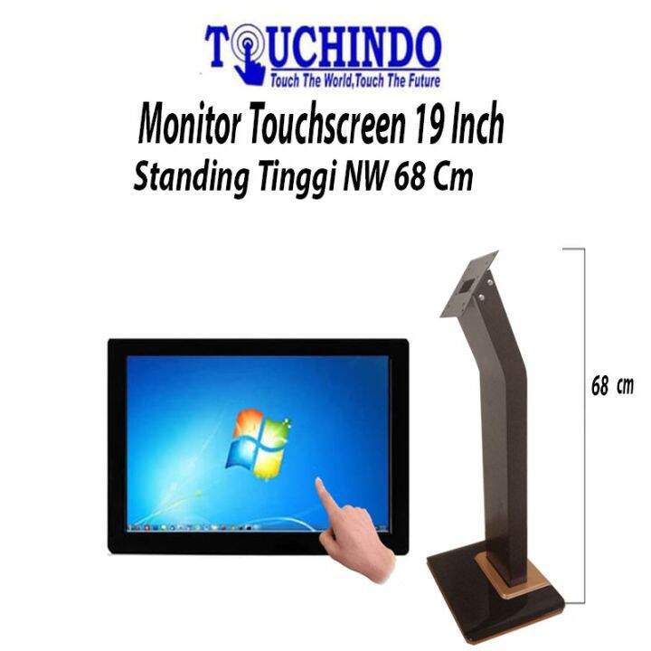 Monitor Touchscreen 19 inch Standing Tinggi NW Black | Lazada Indonesia