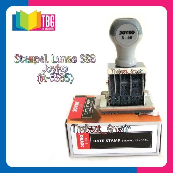 1PCS STEMPEL LUNAS S68 JOYKO/ STAMPEL TANGGAL LUNAS (R-3585) | Lazada ...
