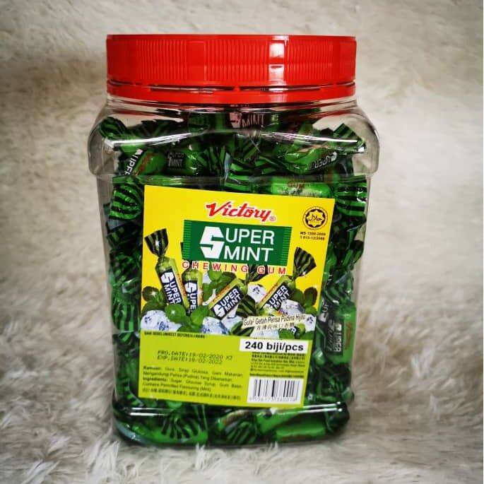 VICTORY SUPER MINT CHEWING GUM 240PCS | Lazada