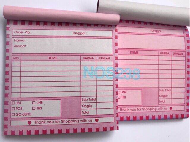 Nota Mini 1/6 folio 1ply 2ply (100lembar / 50set) | Lazada Indonesia