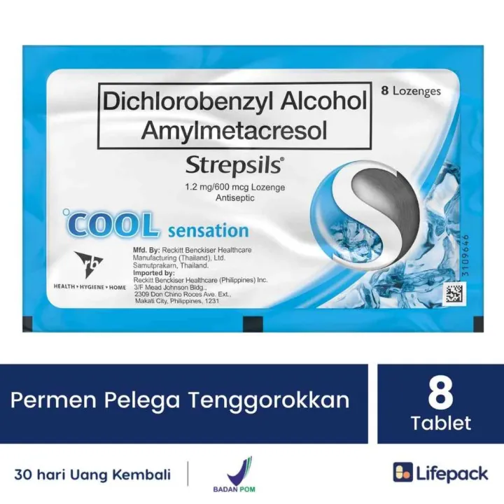 Strepsils Cool 8S - Permen Pelega Tenggorokan - LIFEPACK | Lazada Indonesia