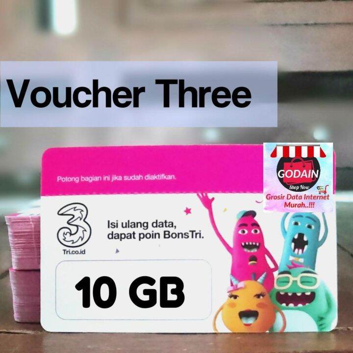 Voucher Tri 10GB 10 GB + UNLIMITED LOKAL JABODETABEK | Lazada Indonesia