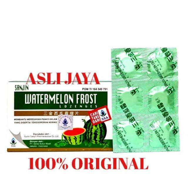 SANJIN WATERMELON FROST LOZENGES (PERMEN) ~ OBAT SAKIT TENGGOROKAN | Lazada Indonesia