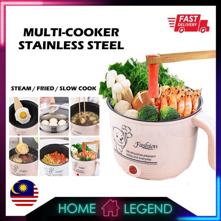 (Ready Stock) 316L Snless Steel Multifunction Cooker Electric Steamboat ...