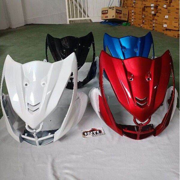 Panel Beat FI injeksi Hitam Biru Putih Merah Merk Tenshi Tutup Bodi ...