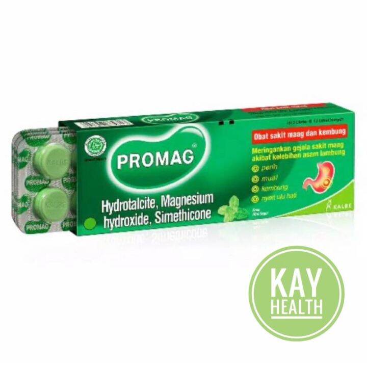 Promag 1pak isi 3strip (per strip isi 10tablet kemasan baru) | Lazada ...