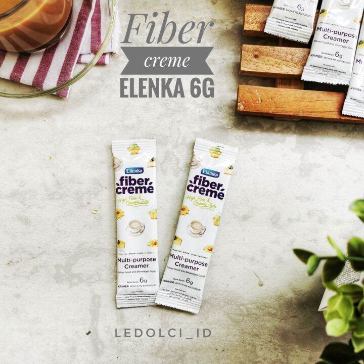FIBER CREME SACHET ELLENKA FIBERCREME PENGGANTI SANTAN SACHET 6 GRAM | Lazada Indonesia