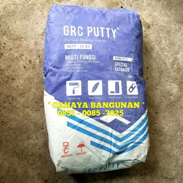 GRC TOP COAT Semen Aci Acian Nat Dempul Compound Kompon Compon 20KG 20 ...