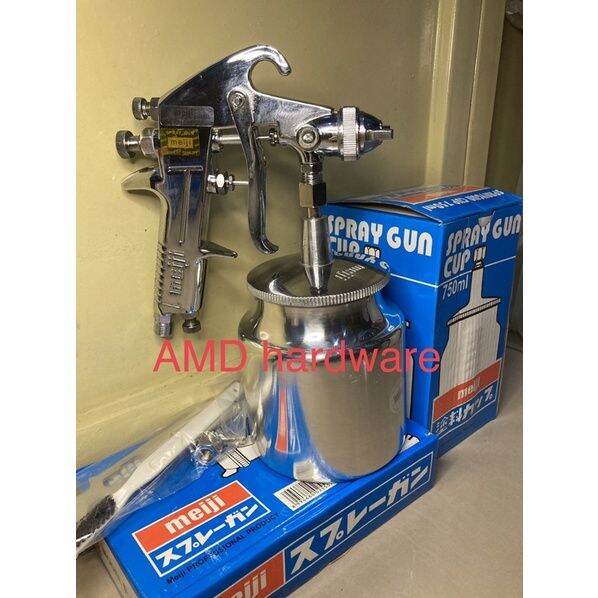SPRAY GUN MEIJI F75 TABUNG BAWAH SPET SEMPROTAN CAT KOMPRESOR ANGIN ...