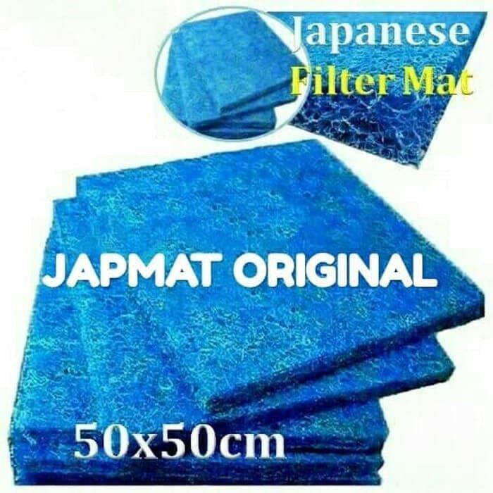JAPMAT ORIGINAL MEDIA FILTER KOLAM AQUARIUM JAPMAT 50CM X 50CM X 3.8CM ...
