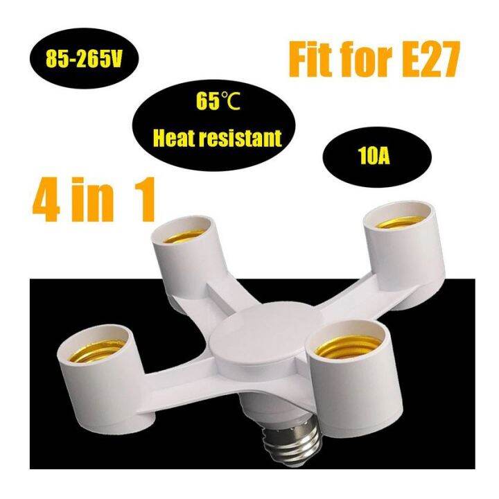 Fitting E27 Cabang 3/4/5/6 Socket Adapter Lampu Bohlam Studio Rumah ...