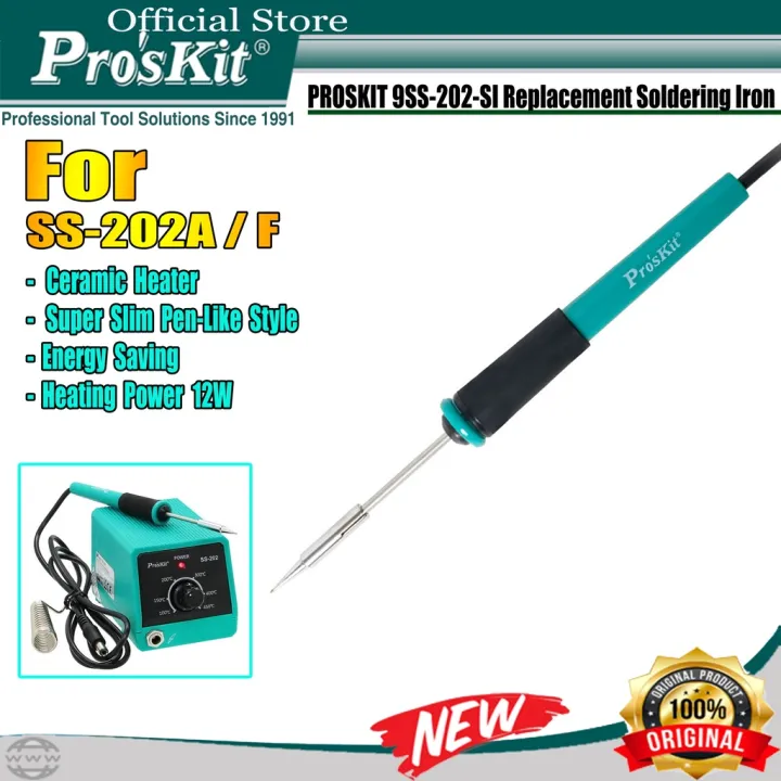 Pro'skit Gagang Solder Station Mini Proskit 9SS-202-SI Replacement iron Original / gagang solder ...