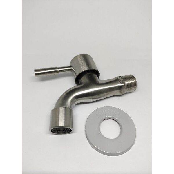 Kran Engkol Stainless SUS304 1/2 Inch - Keran Air Taman - Kran Mesin ...