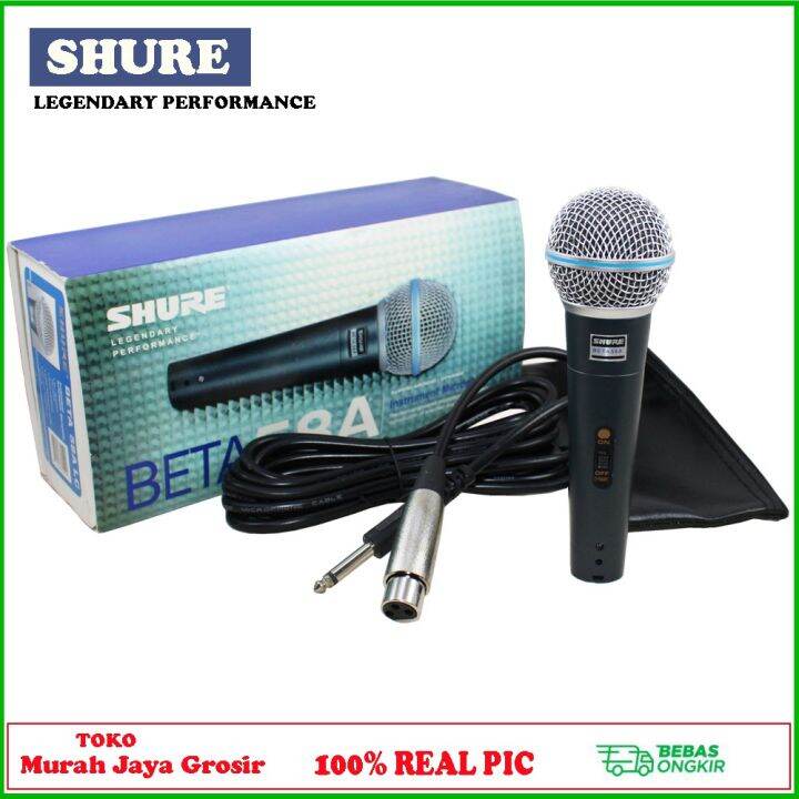 Mic Kabel SHURE Beta-58 Microfone Mik Microphone Kabel Mikrofon ...