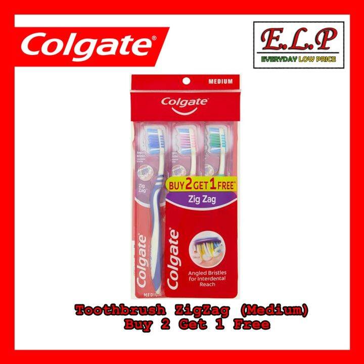 Colgate Zigzag Medium bristle Toothbrush (Value Pack) | Lazada