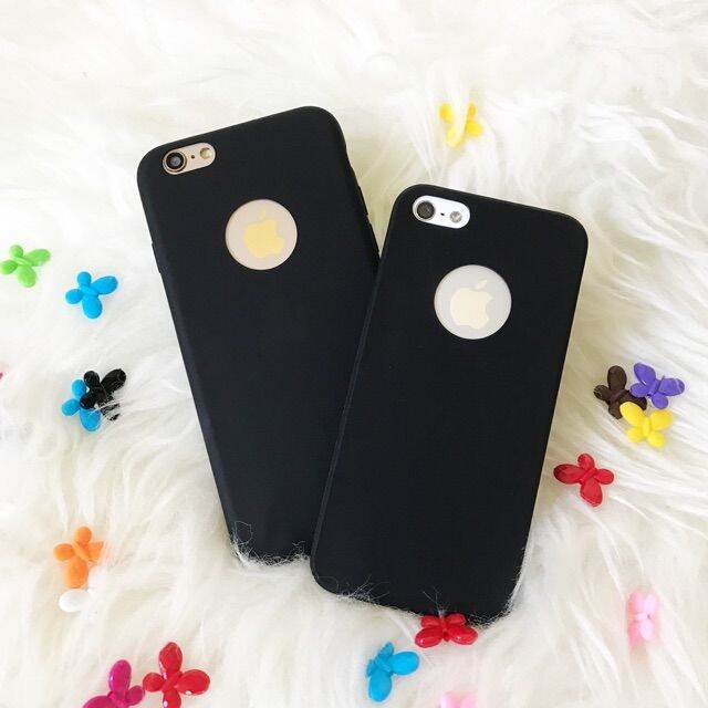 SOFT JELLY Case MACAROON CANDY PASTEL CASE BLACK FOR IPHONE 5 6 6+ 7 7 ...