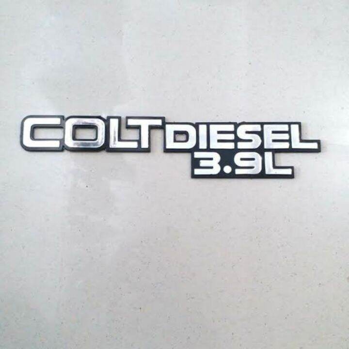 Emblem Logo Colt Diesel/ Stiker Colt Diesel 3.9L/ Emblem Colt T120SS ...