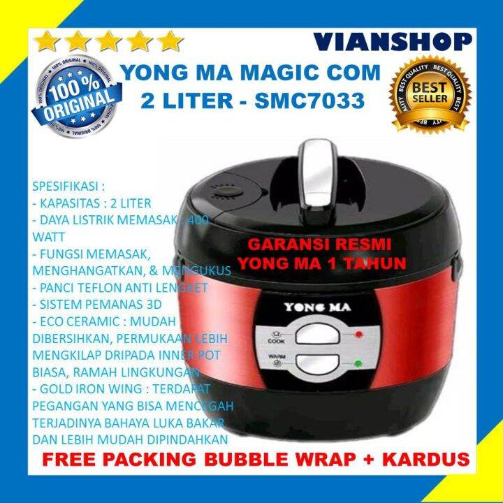 Rice Cooker Yong Ma Magic Com Smc7033 Yongma Mejikom 3 In 1 Penanak ...