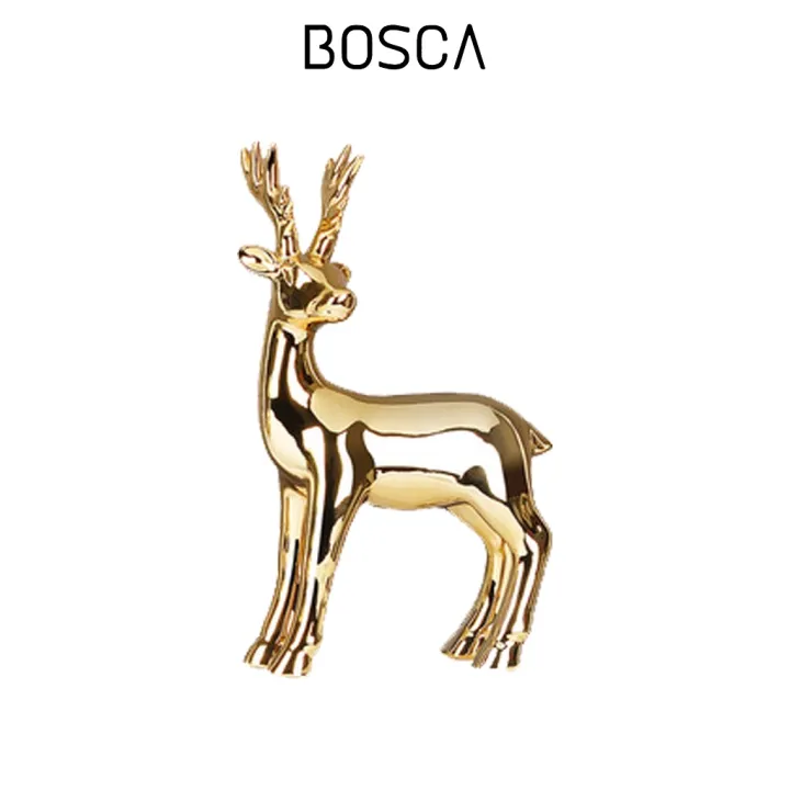 Bosca Living - Pajangan Bentuk Rusa Gold Keramik / Ornamen Rusa Gold ...